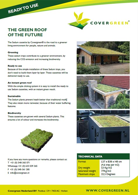 The green roof of the future - Biodiversity - Special applications ...